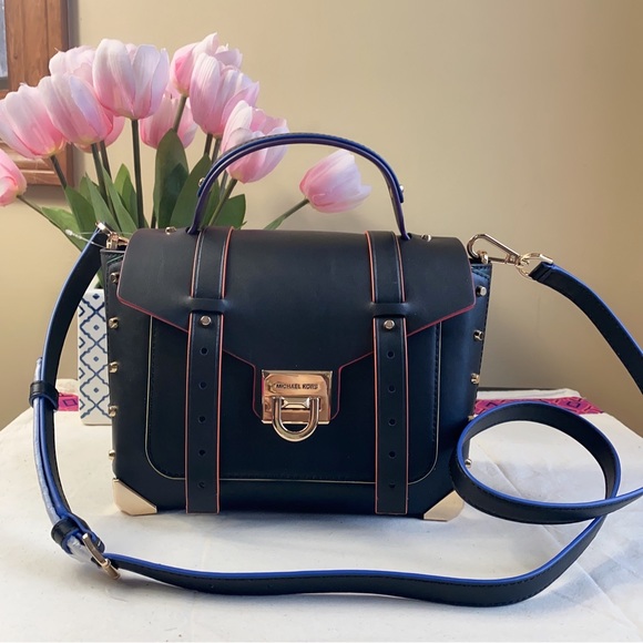 Michael Kors | Bags | Michael Kors Manhattan Medium Leather Satchel ...